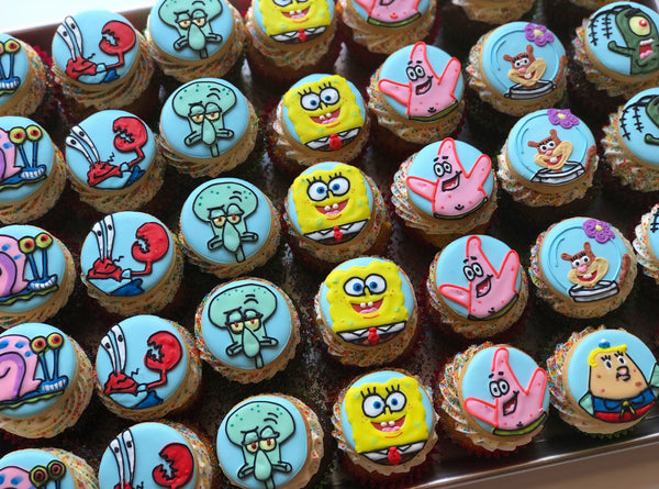 Custom character cupcakes – Madison K Cookies